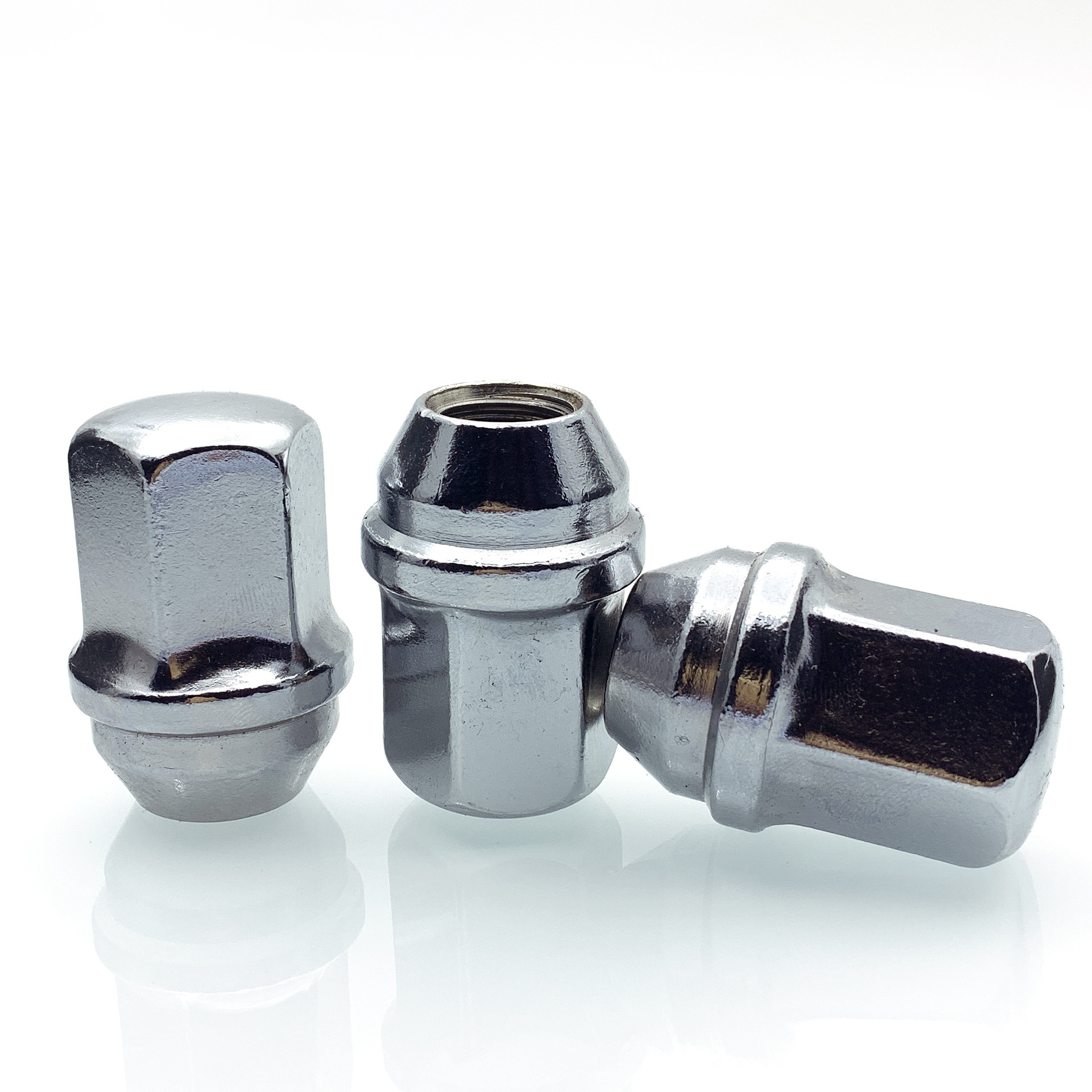 China produced automobile tire nut 9/16 M14x1.5 flanged carbon steel ...