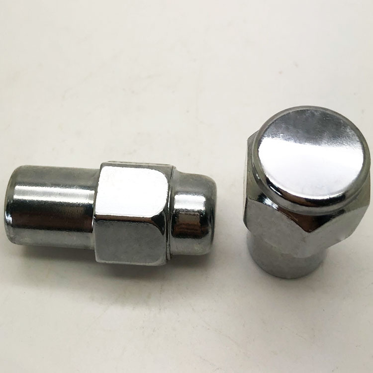 China Wheel nut, Chrome plated internal thread nut 7/16,m12*1.25 ...